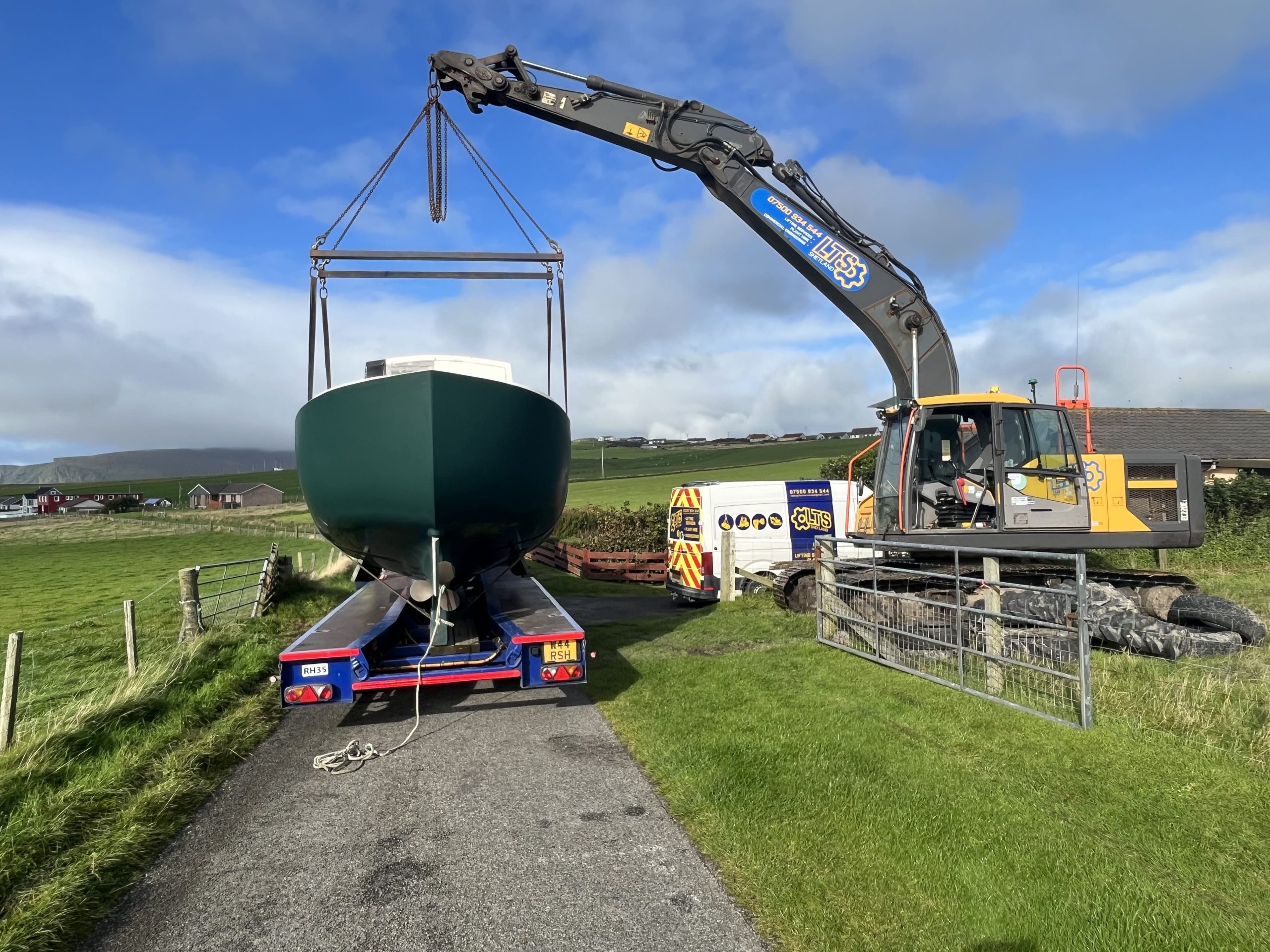 PROJECT: Lifting & Removing Boat - LTS Shetland
